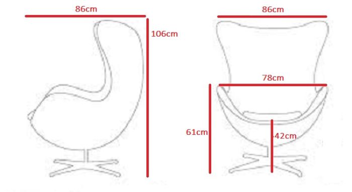 Jacobsen Egg chair | lounge chair Cashmere