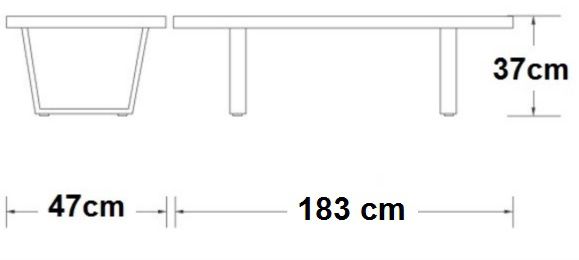 Nelson replica Nelson Bench | panca 183cm